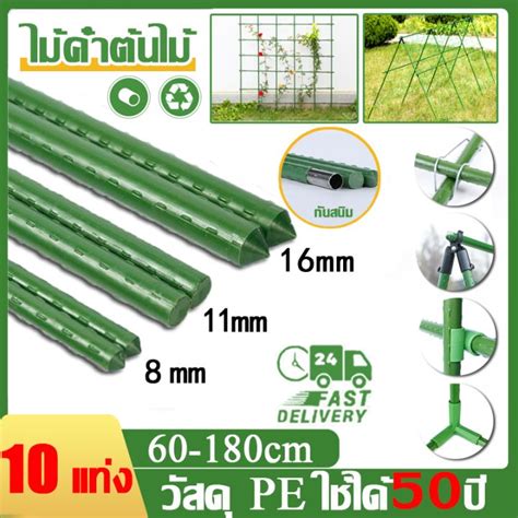 🌿 พร้อมส่ง🌿 10แท่ง ไม้ค้ำต้นไม้ ไม้หลัก เสาค้ำต้นไม้ เสามะเขือเทศ หลักไม้เลื้อย เสาไม้เลื้อย ยาว