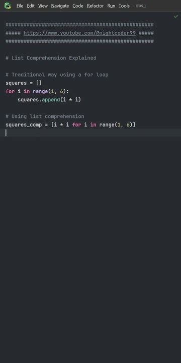List Comprehensions Explained Python Pythonprogramming Coding Code Youtube