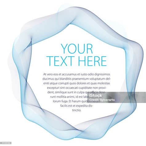 물결 라인의 라운드 부드러운 선형 프레임입니다 벡터 텍스트 복사 공간 추상 예술 아름 다운 배경 흰색 배경에 고립 0명에 대한 스톡 벡터 아트 및 기타 이미지 Istock