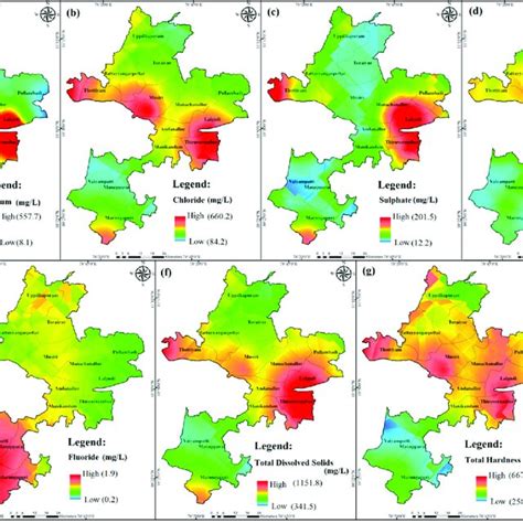 A G Spatial Variability Of Groundwater Quality Parameters In The