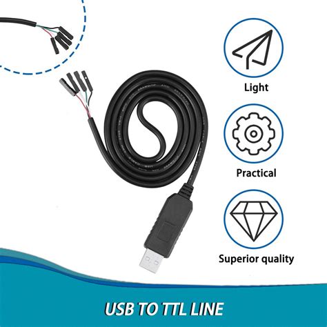 1pcs 1m Usb To Rs232 Ttl Serial Cable Adapter Modu Vicedeal