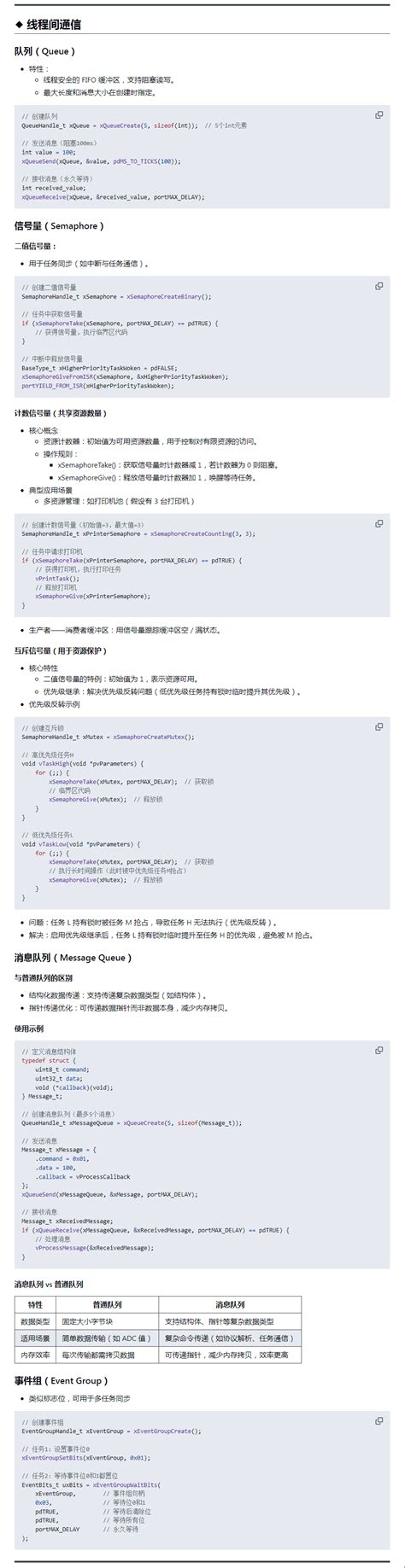 嵌入式开发：freertos 多任务系统入门实战指南（任务创建 调度机制详解）freertos创建多任务 Csdn博客