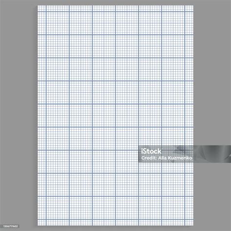 그리드 용지입니다 A4 형식으로 사실적인 빈 줄 지어 종이 시트 색상 그래프가 있는 제곱된 배경입니다 학교 벽지 질감 노트북
