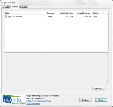 Plugin Manager Updates Section Tab Without Remove Button Issue Notepad Plus Plus