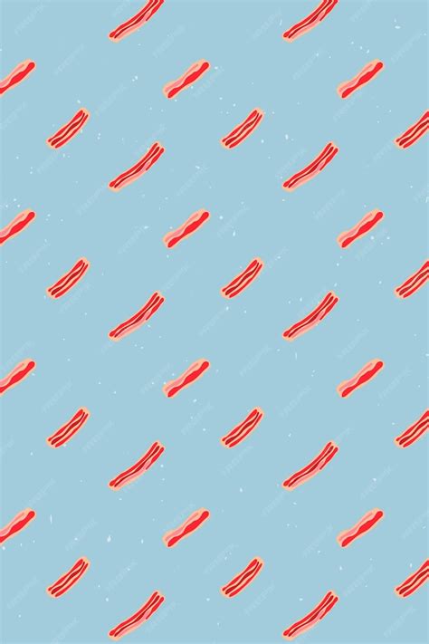 벡터 베이컨 원활한 패턴 배경 무료 벡터