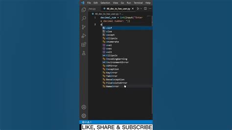 Decimal To Hexadecimal Hex Converter Of Given Number Python Shorts