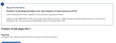 Solved Required Information Problem A Algo Chegg Com