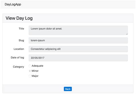Day Log App In Django Part 5 Show A Daylog Giltroymeren Personal Blog