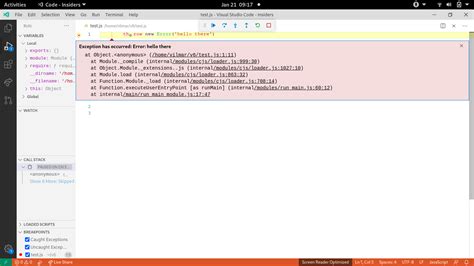 accessibility of links in exception widget · issue 111758 · microsoft vscode · github