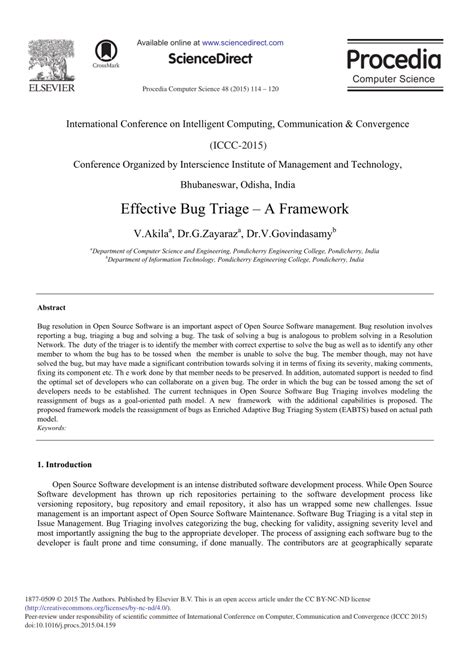 pdf effective bug triage a framework