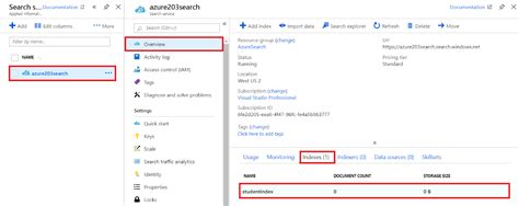 Azure Search Create Index
