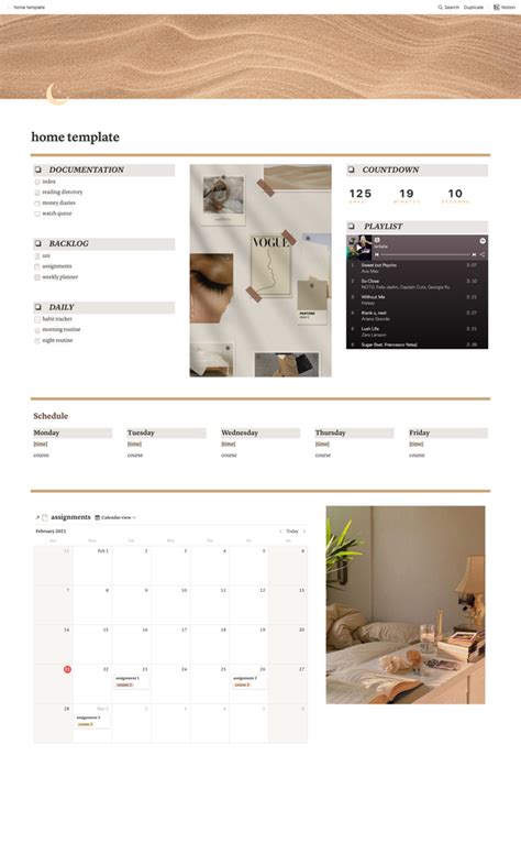 Notion Create Template