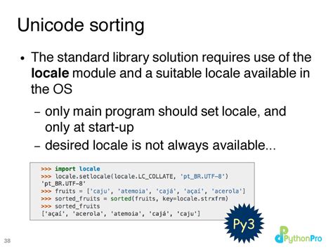 Unicode Solutions In Python And Python Speaker Deck