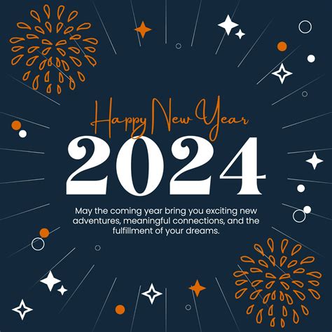Firework New Year Linkedin Post 35080431 Template