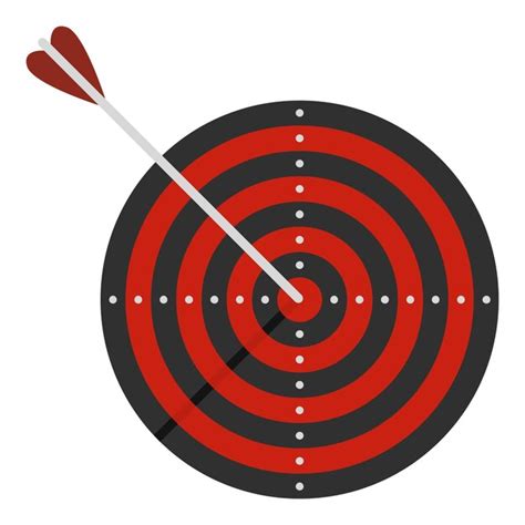 Premium Vector Dart Icon Flat Illustration Of Dart Vector Icon For Web