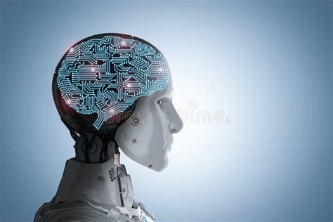 Robot Ai Brain Stock Illustration Illustration Of Background 110440492