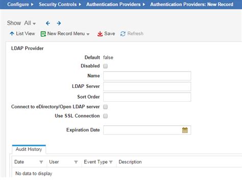 Setting Up External Authentication With Ldap