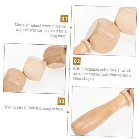 1pc Wood Massage Tools For Body Shaping Wooden Leg Massager Solid