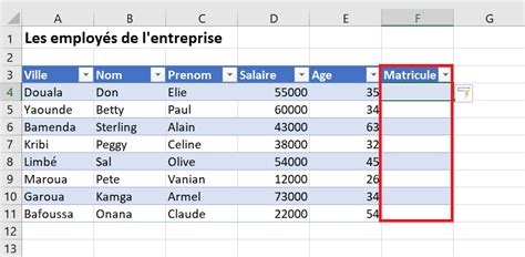 Redimensionner Un Tableau Excel