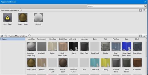 inventor 2018 problems with material library and appearances autodesk