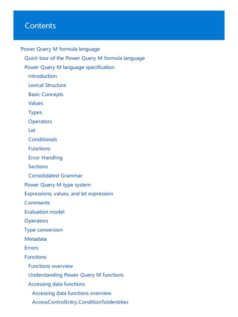 M Language Power Query Microsoft Pdf Parameter Computer