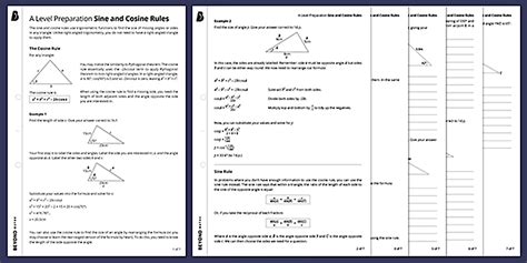 👉 A Level Maths Preparation Sine And Cosine Rules Ks5 Maths