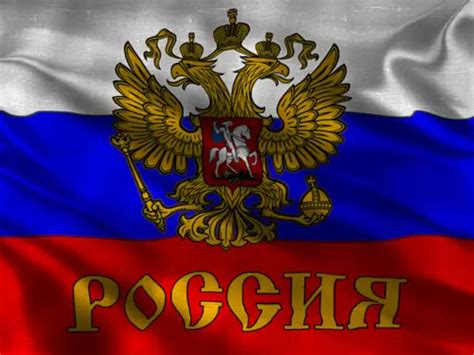 Живые обои Футаж флага России скачать на