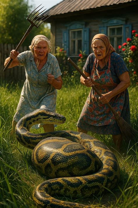 Deux Grands Mères Ont Vaincu Un énorme Python Pour Sauver Leur Chien