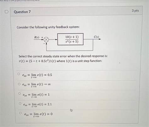 Solved Question 7 3 Pts Consider The Following Unity Chegg Com