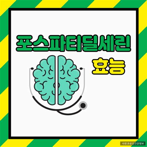 뇌영양제 포스파티딜세린 효능 부작용 알아보고 치매영양제로 관리 네이버 블로그