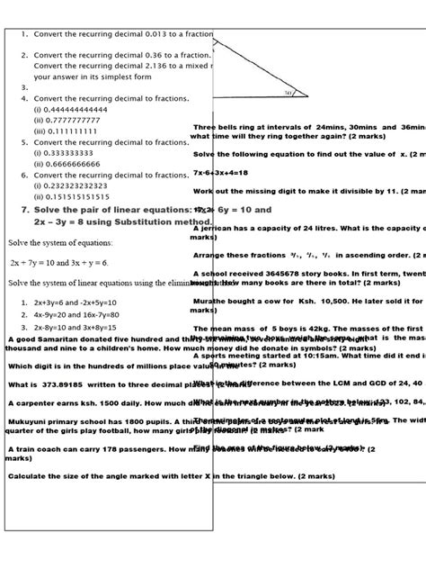 Convert The Recurring Decimal 0 Pdf Decimal Mathematical Notation