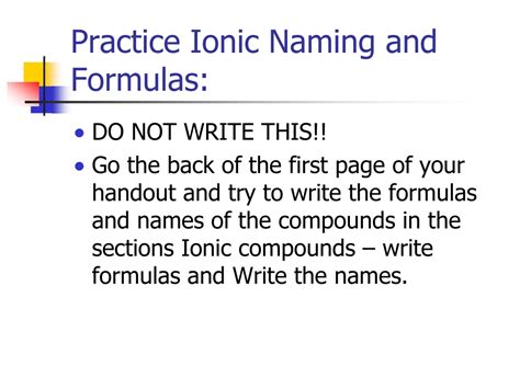 PPT Naming Compounds And Writing Formulas PowerPoint Presentation Free Download ID 220510