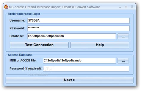 ms access firebird interbase import export and convert software 7 0 download screenshots