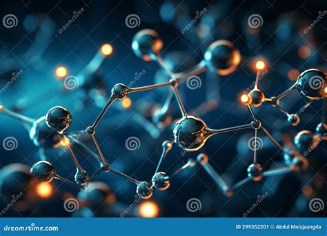 Science Molecular Structure Background With Atom Molecule Medical Concept Stock Illustration