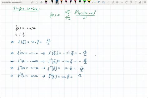Solved Use The Definition Of Taylor Series To Find The Taylor Series