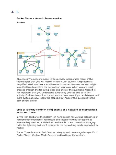 1 2 4 5 packet tracer network representation local area network computer network