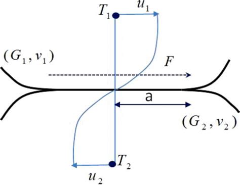 Color Online Schematic Illustration Of The Elastic Contact Between