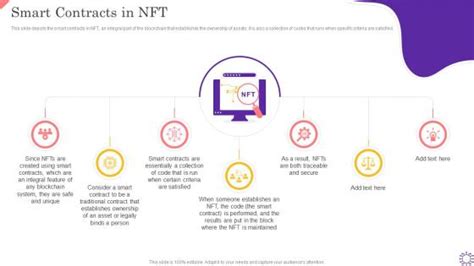 NFT Contract PowerPoint Presentation And Slides SlideTeam