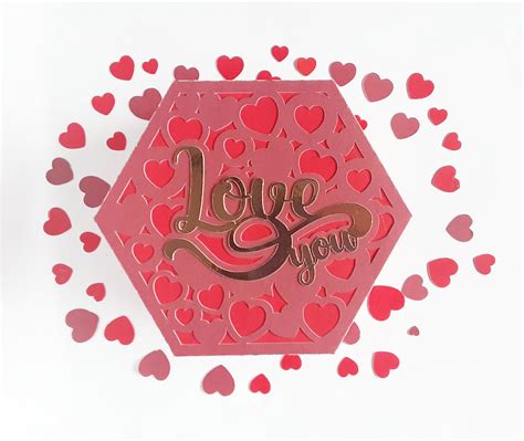 Explosion Box SVG Template Saint Valentine S Day Laser Cut Etsy