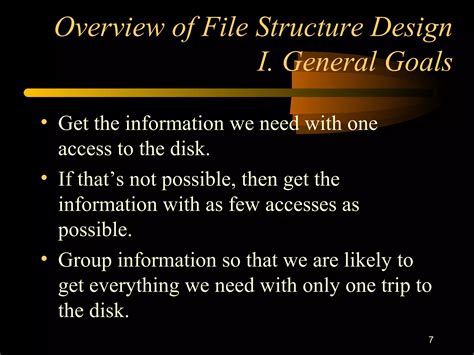 Introduction To The Design And Specification Of File Structures Ppt