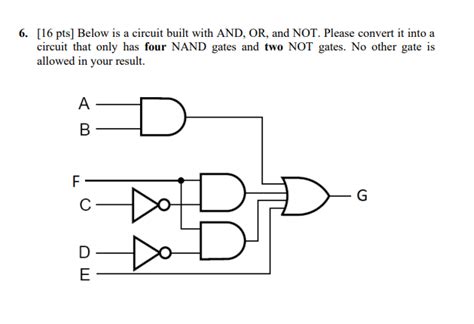 Solved Below Is A Circuit Built With AND OR And NOT Chegg
