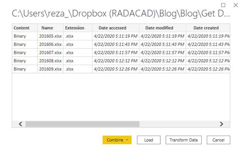 Get Data From Multiple Excel Files With Different Sheet Names Into Power Bi Radacad