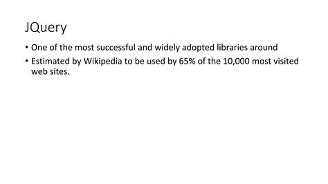 Evolution Of Java Script Libraries PPT