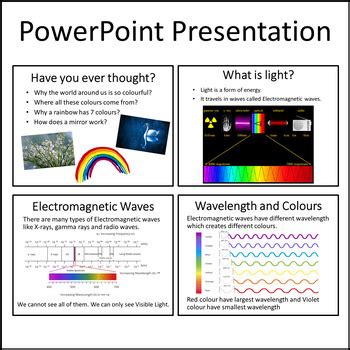 Light Energy PowerPoint Presentation Science Distance Learning TPT