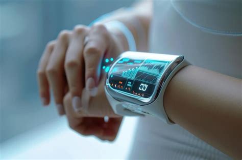 Premium Photo Wearable Technology For Fitness And Health Monitoring Ai Generated