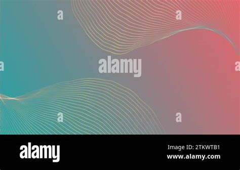 Animated Modern Parallel Lines Abstract Shape With Wavy Pattern Minimal Background Stock Video