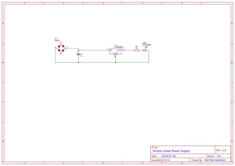 5v Linear Power Supply EasyEDA Open Source Hardware Lab