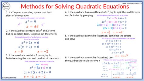 Solving Quadratic Equations Introduction To Quadratic Equations With