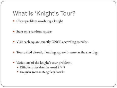 Knights Tour