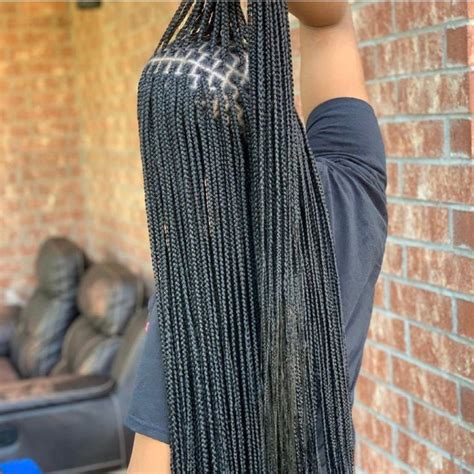 40 Stunning Box Braid Hairstyles To Try This Year Social Beauty Club Small Box Braids